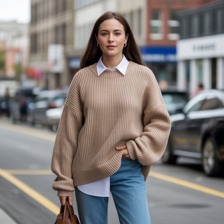 16 Cozy Oversized Sweater Outfits: Stay Warm, Look Fabulous