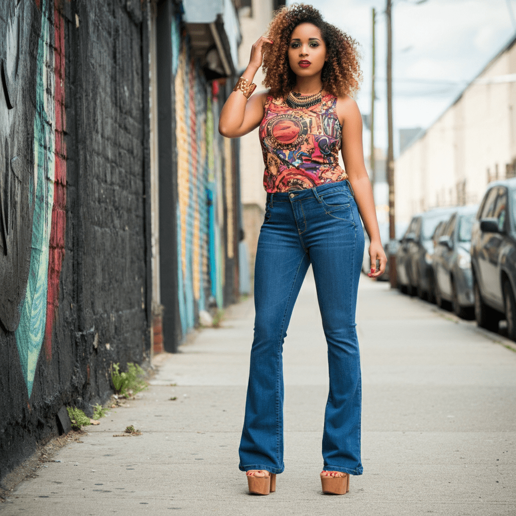 15+ Flare Jeans Outfit Ideas to Elevate Your Style - WearAtConcerts