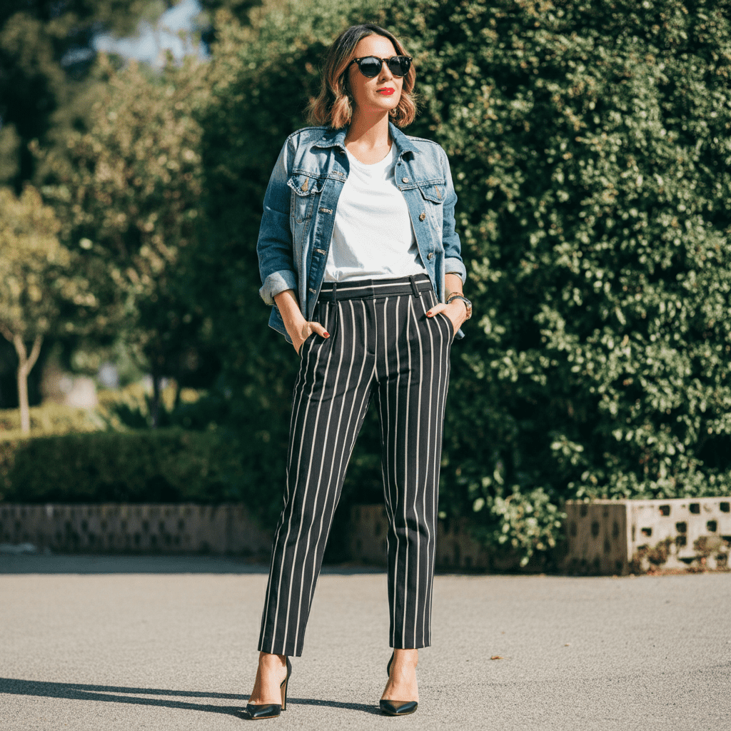 15+ Trendy Striped Pants Outfits You’ll Love Wearing