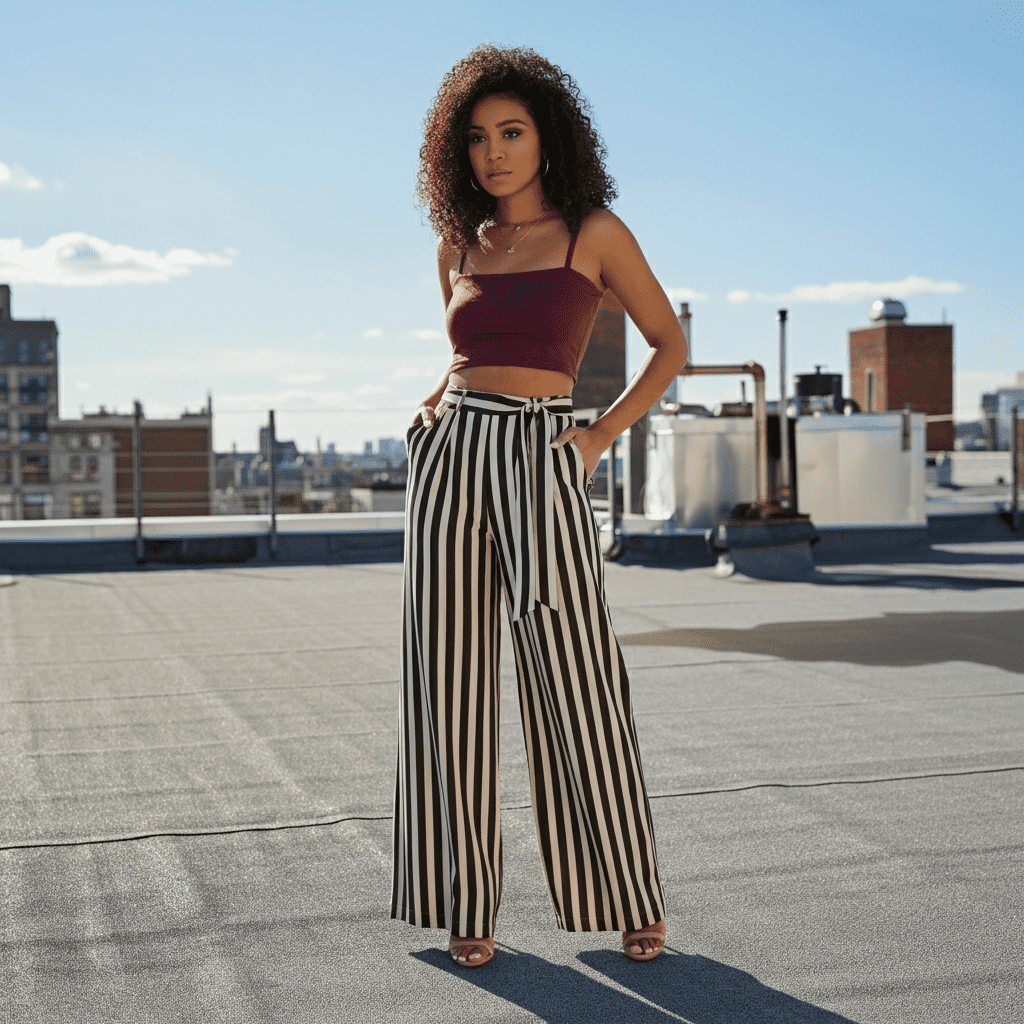 15+ Trendy Striped Pants Outfits You’ll Love Wearing