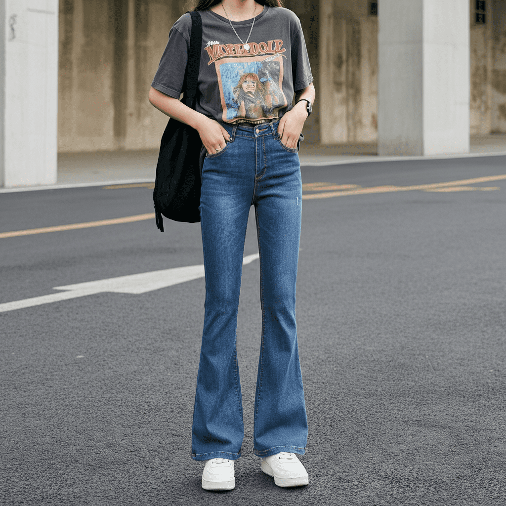 15+ Flare Jeans Outfit Ideas to Elevate Your Style - WearAtConcerts